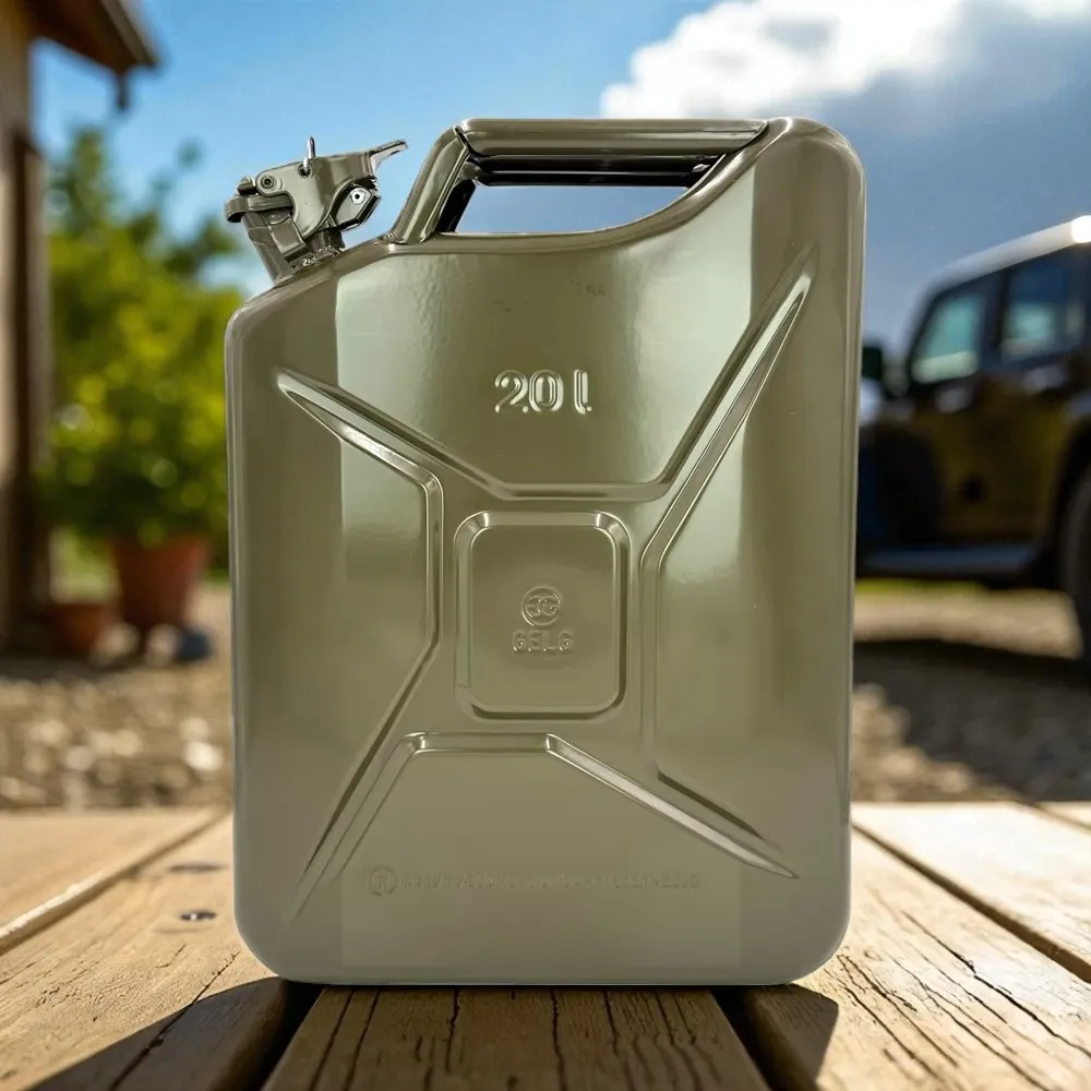 5 Gallon (20 Liter) (Army Green) Metal Gelg Jerry Can